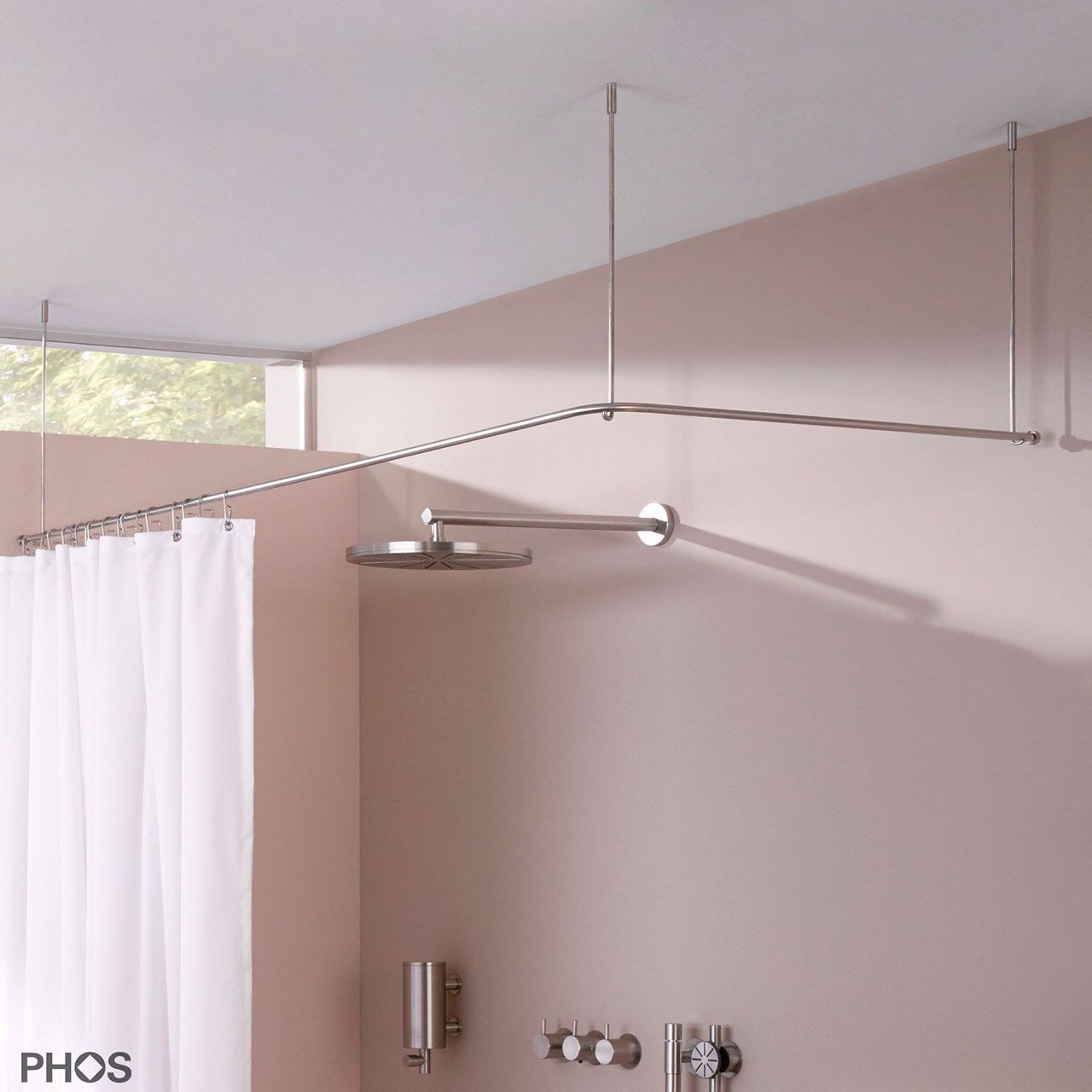 Elegantes Duschvorhang Fur Begehbare Dusche Bilder